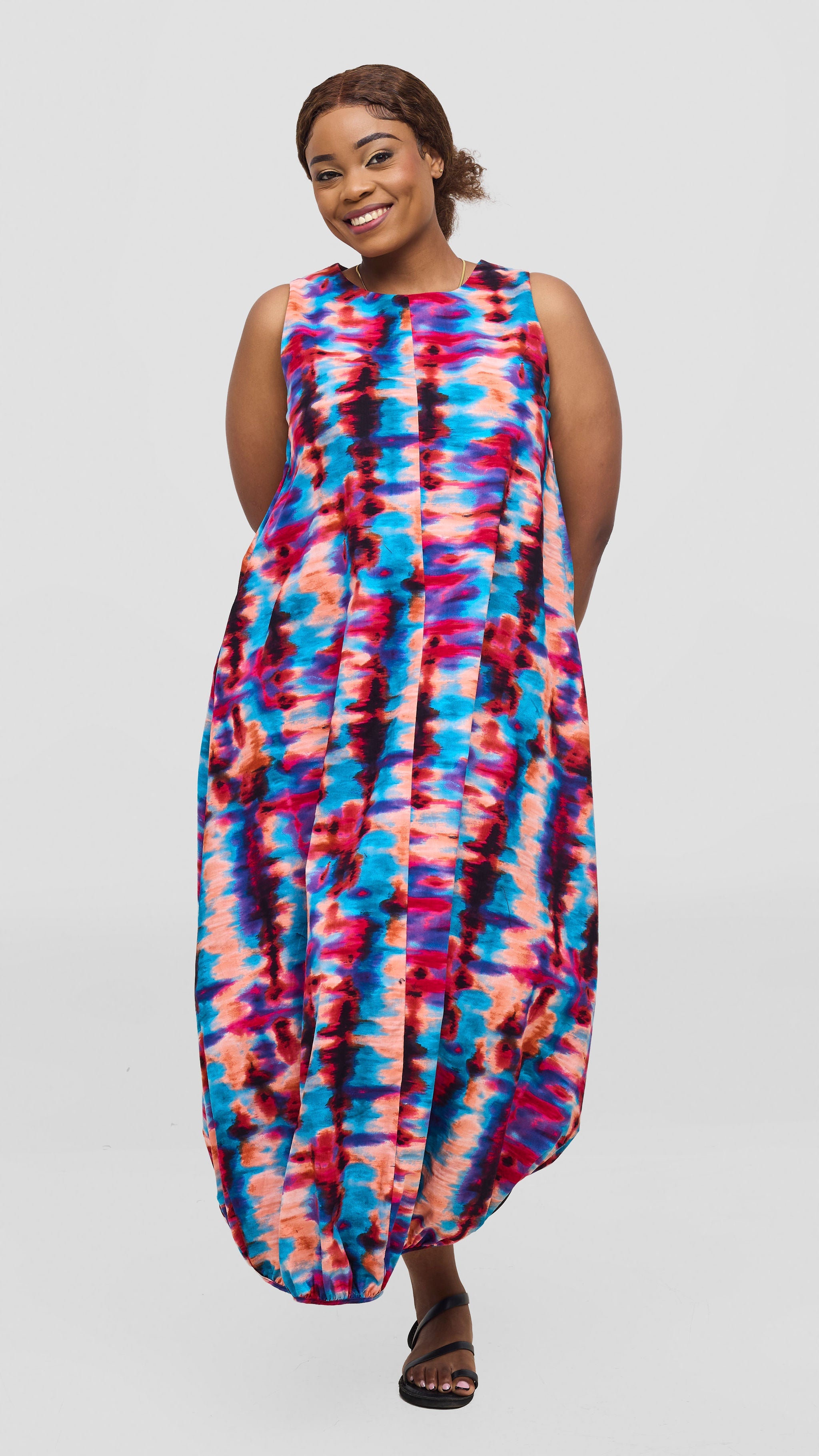 Safari by Vivo Naledi Bubble Midi Dress - Candy Print – Shopzetu