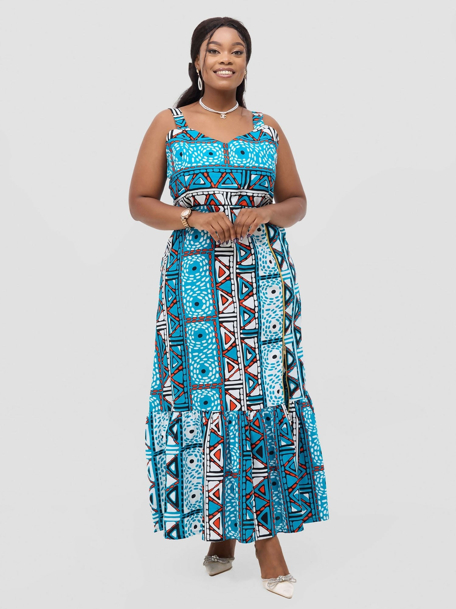 Zari Dress - Blue – Shopzetu